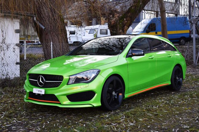 Mercedes CLA – Fullwrap Wasabi green gloss | Fullwrap